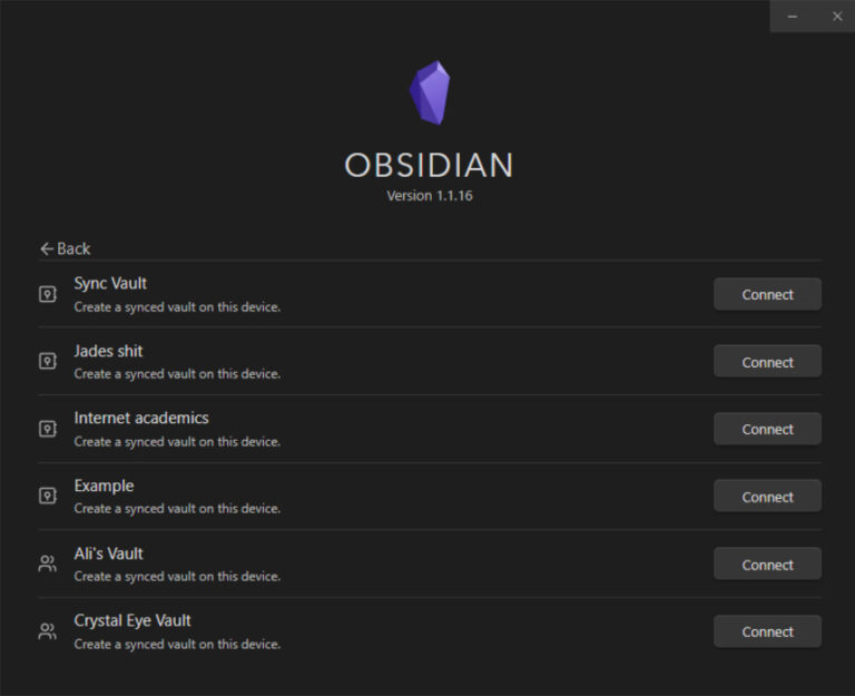 Create an Obsidian Vault - Eastbourne Trampoline