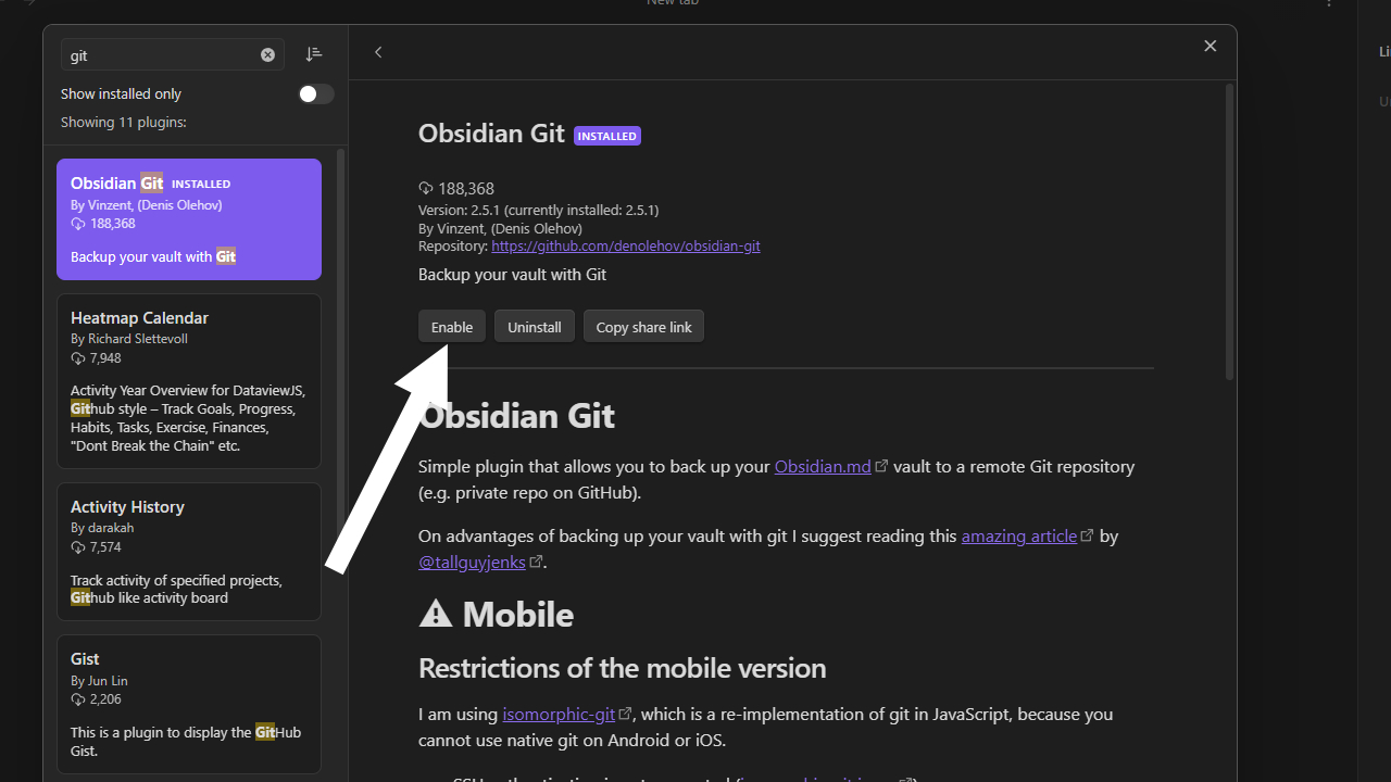 Obsidian Git for beginners - Eastbourne Trampoline
